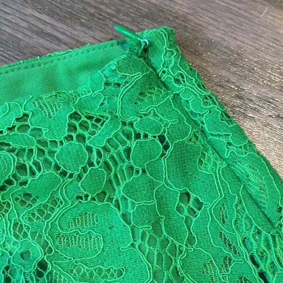 Zara | Shorts | Zara Green Lace Shorts | Poshmark